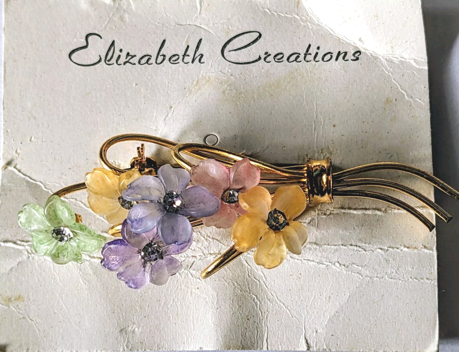 Vintage Gorgeous Elizabeth Creations Pastel crystal C… - Gem