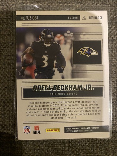 2024 Panini Luminance - Fuzion Odell Beckham Jr. #Fuz-Obj for sale ...