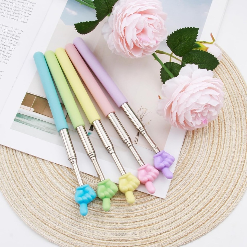 Telescopic Teacher Pointer,4 PCS Extendable Pointer Stick,Retractable ...