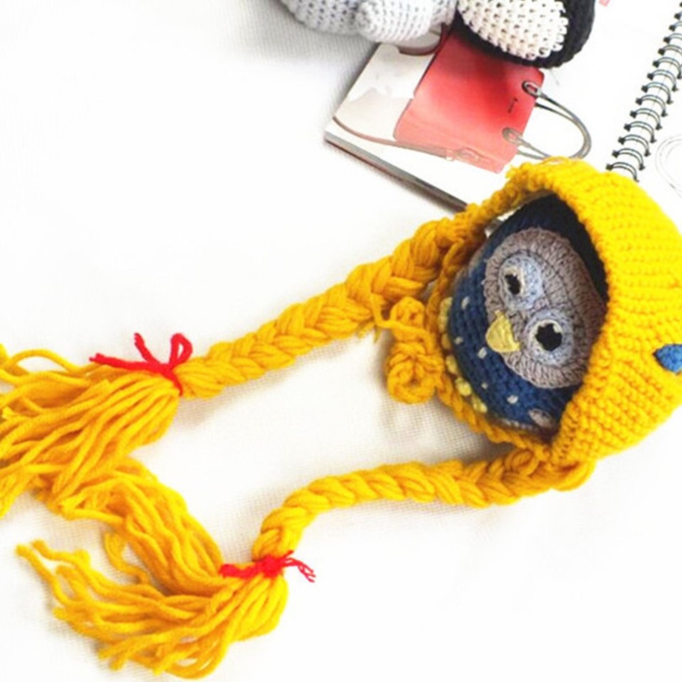 Braid Knitting Cat Hat Funny Pet Woolen Yarn Weave Plait for Kitty ...