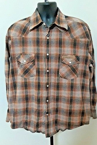 Jesse James Workwear West Coast Choppers Pearl Snap Flannel Work Shirt ...
