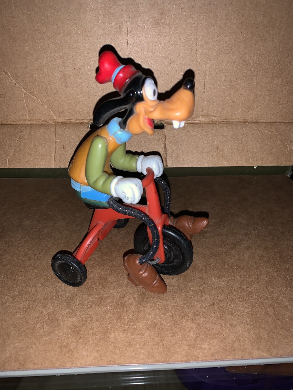 GOOFY TRICYCLE PUSH TOY. 1977 WALT DISNEY PROD. /GABRIEL IND. MADE IN ...