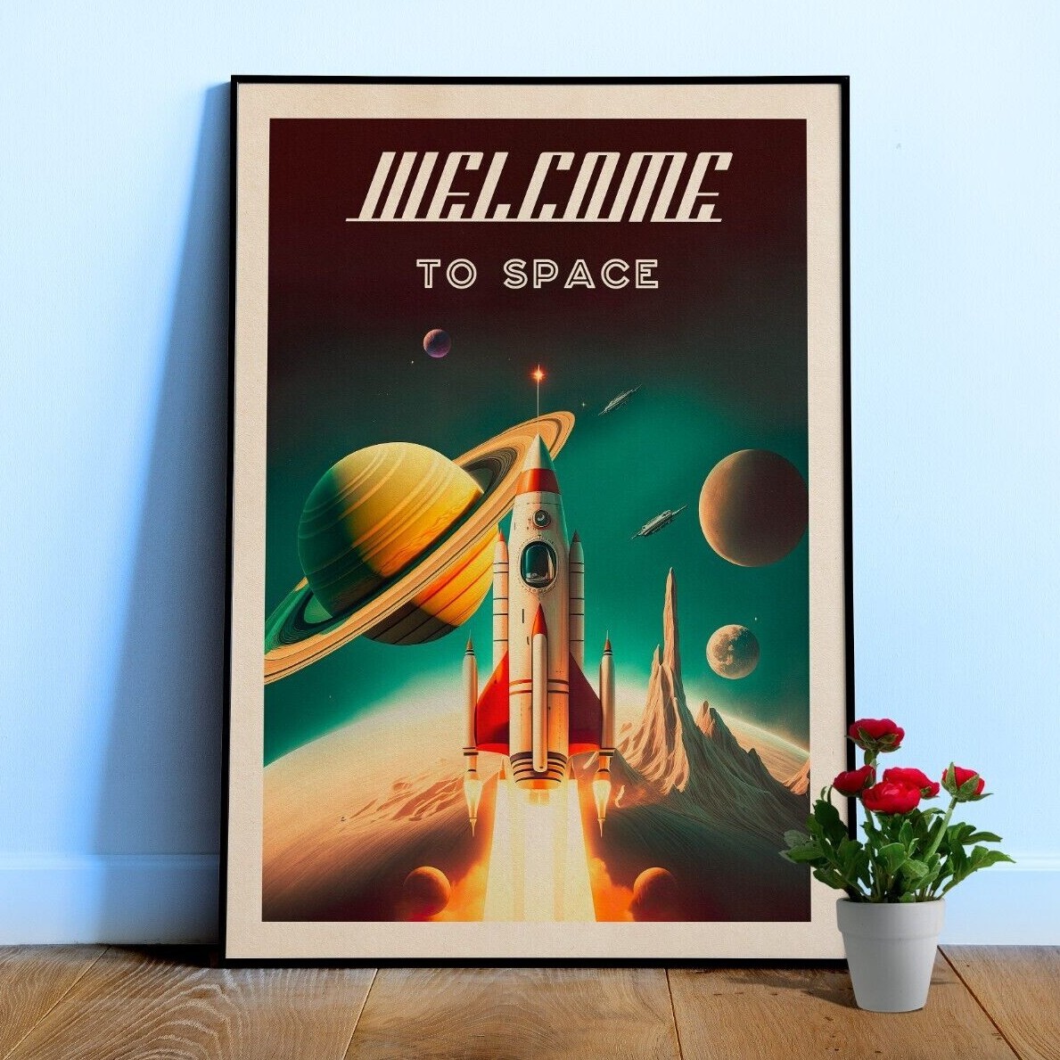 Vintage Space Poster