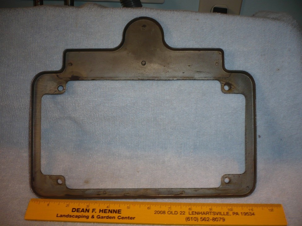 1930's 1940's Vintage PONTIAC Dealer license plate frame hatboro pa ...