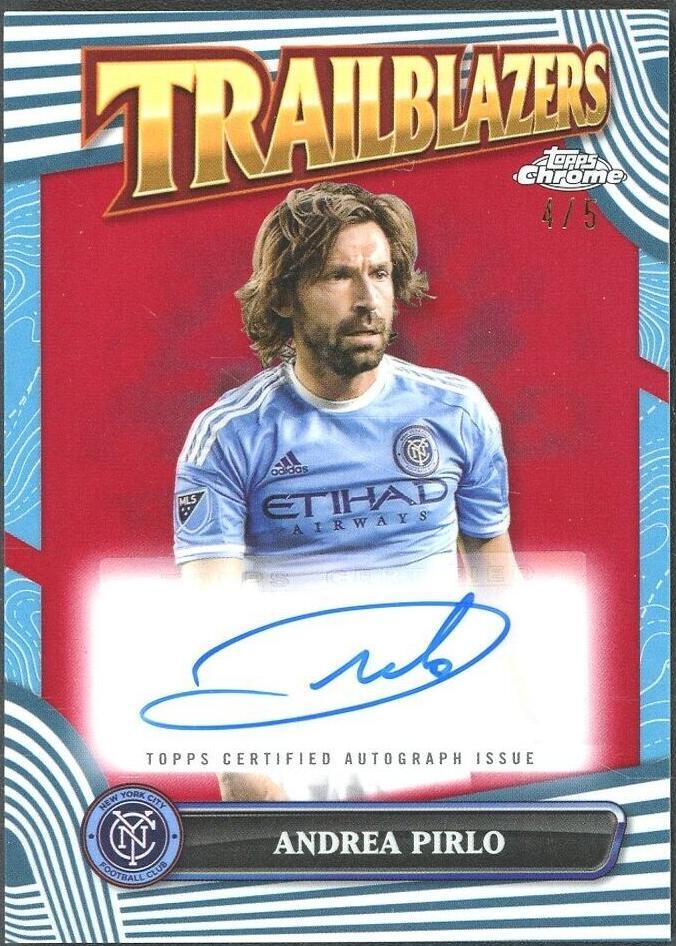 2024 Topps Chrome Mls - Trailblazers Autographs Andrea Pirlo #TA-AP Red ...