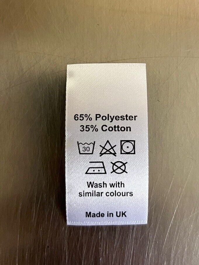 WASH CARE CLOTHING GARMENT LABELS DIFFERENT FIBRE CONTENTS AVAILABLE | eBay