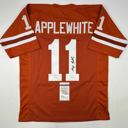 Autographed/Signed Major Applewhite Texas Orange College Football ...