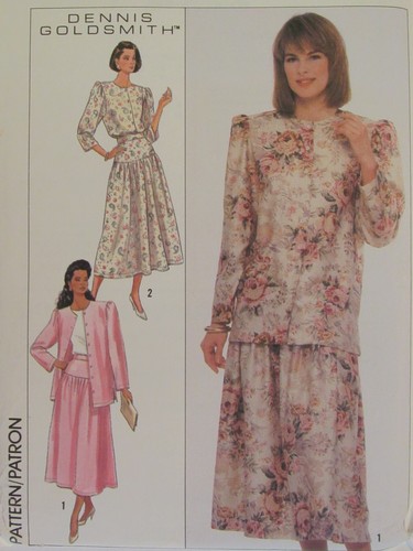 OOP SIMPLICITY 9357 Misses Two-Piece Dress in 2 Looks PATTERN 6-8-10-12 ...