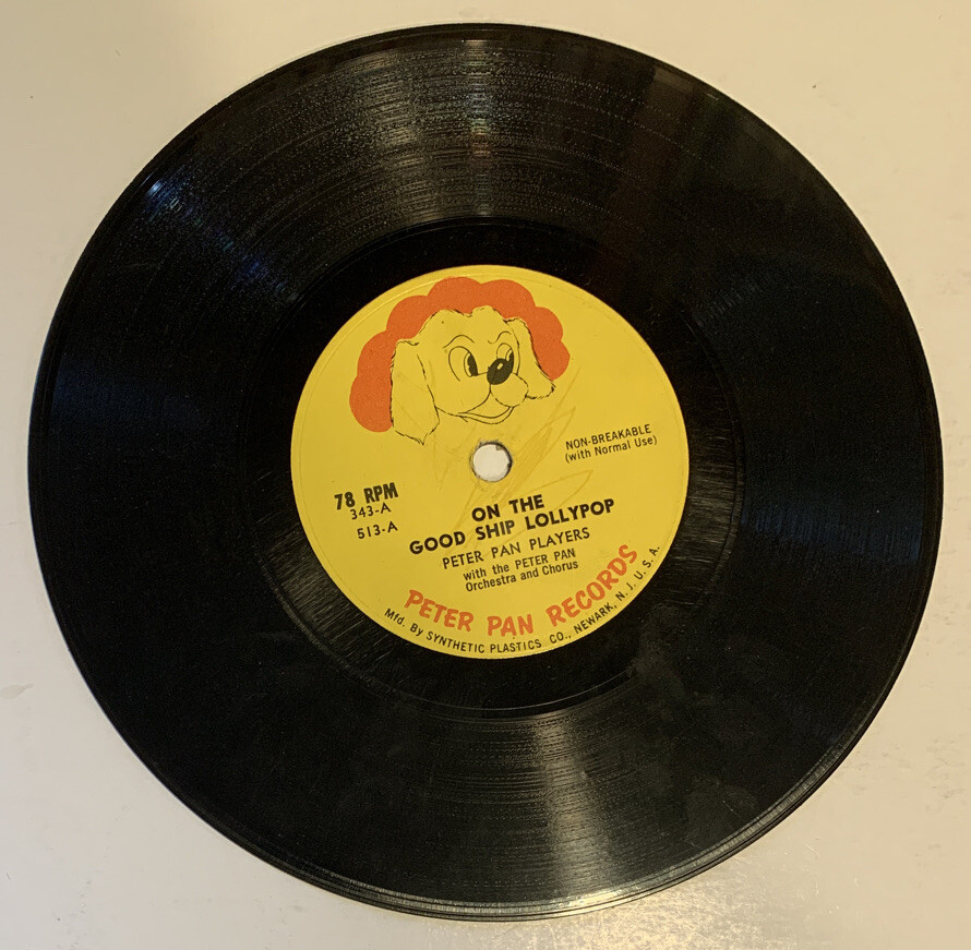 ON THE GOOD SHIP LOLLIPOP 1959 Peter Pan Records 78 RPM #513 | eBay