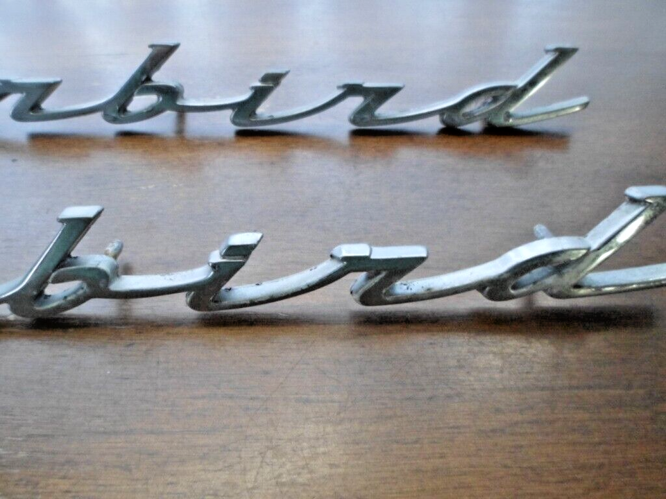 Ford Thunderbird Script Thunderbird Fender Emblem Pair | eBay