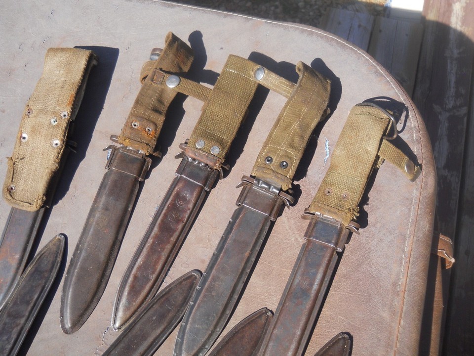 10 Turkish Military Issue M1 Garand Rifle Bayonet M-5A1 model w ...