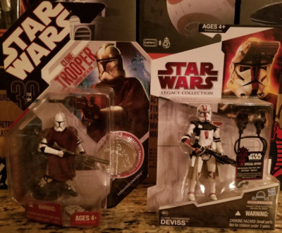 Star Wars TLC Hawkbat Battalion Clone Commander Deviss & Hawkbat Clone ...