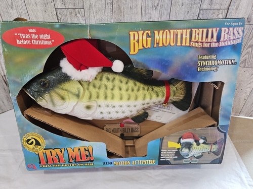 2000 Big Mouth Billy Bass Sings For The Holidays Christmas Singing Fish ...