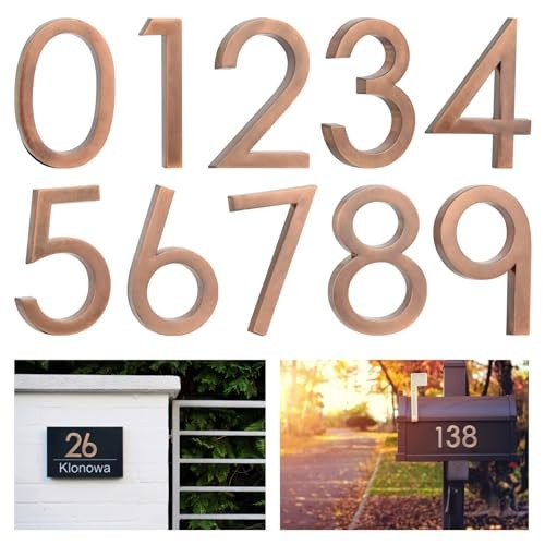 Self Adhesive Mailbox Numbers, Door Address Number Stickers for Office ...