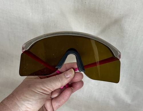 Vintage 90s Oakley Razor Blades Sunglasses Clear & Pink Bundle w ...