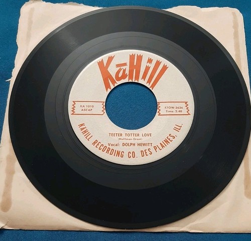 Dolph Hewitt 45 Teeter Totter Love / One Block Back of Basin Street KA ...