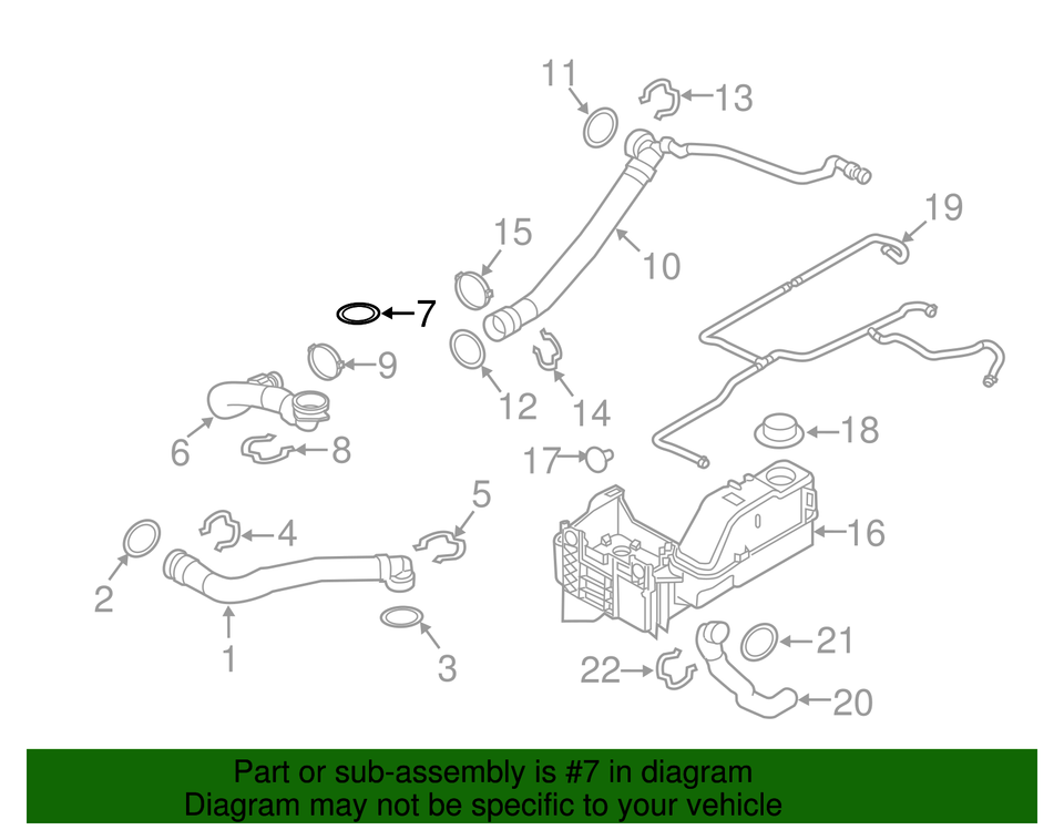Genuine Ford Radiator Coolant Hose O-Ring BC3Z-8590-H | eBay