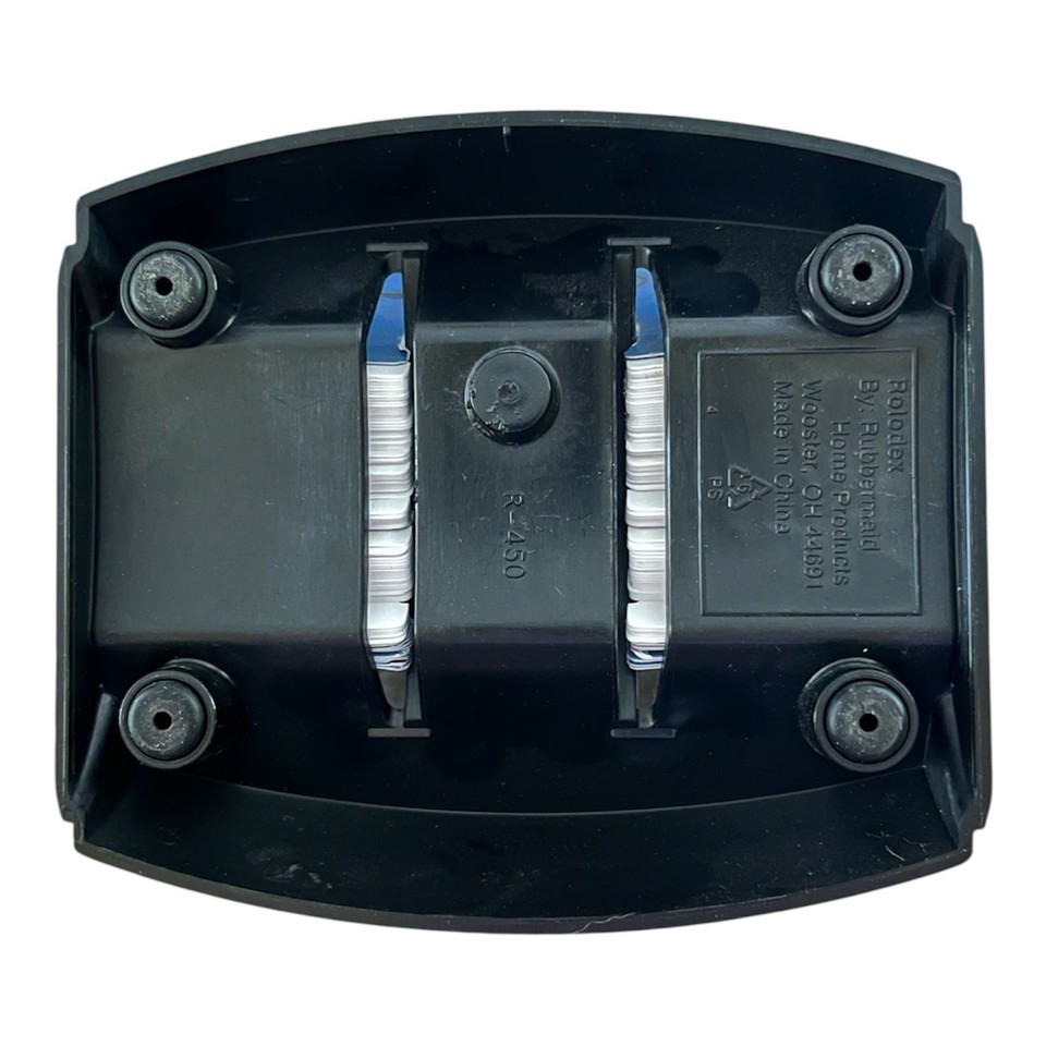 Rolodex Rubbermaid Open Tray Card and Address FILE Model R470 Black w ...