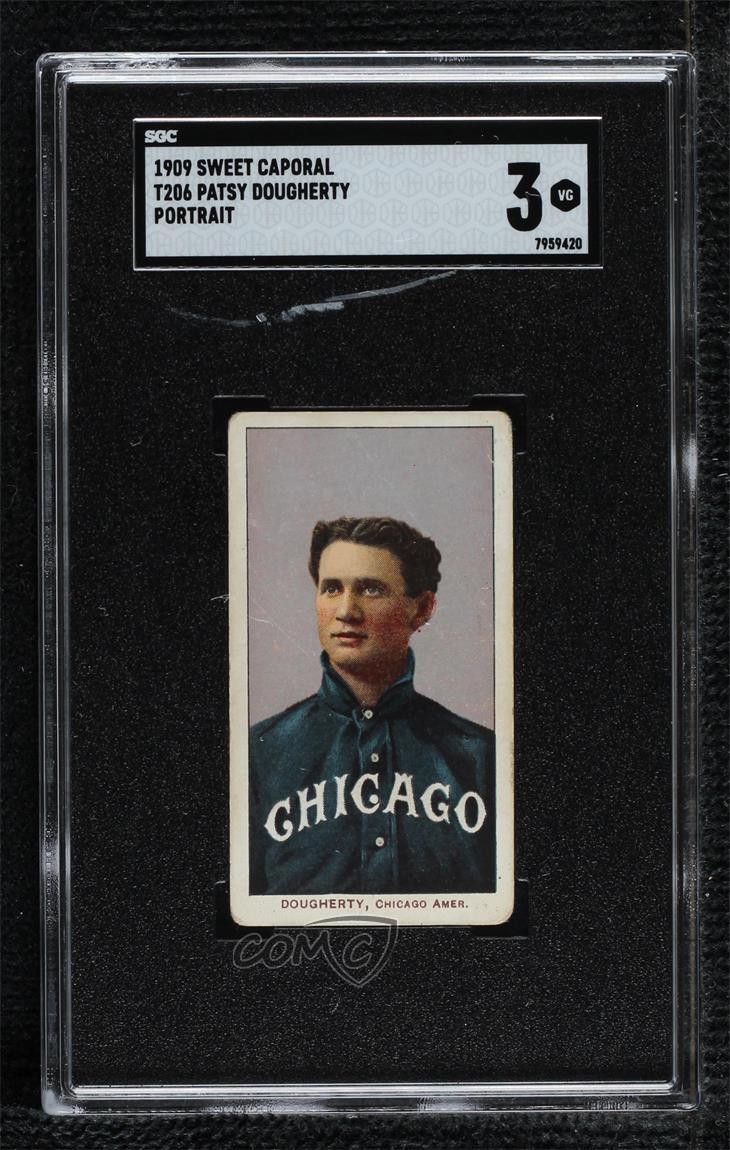 1909-11 T206 Sweet Caporal 150 Factory No 30 Back Patsy Dougherty SGC 3 ...