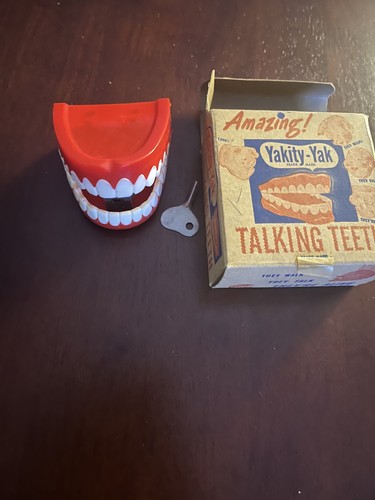 Vintage Toy Yakity-Yak Talking Chattering Teeth Original Package no ...