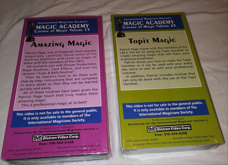 PAT PAGE 2 VHS TOPIT ROPE BALL CARD MAGIC Patrick UK IMS | eBay