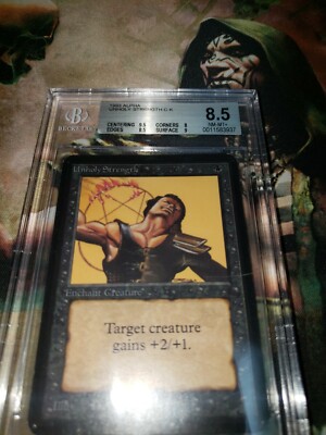 Unholy Strength -Alpha - Magic The Gathering MTG - BGS 8.5 NM-MT+ | eBay