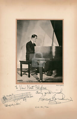 George Gershwin Signed Autograph RPPC Photo Postcard COPY | eBay