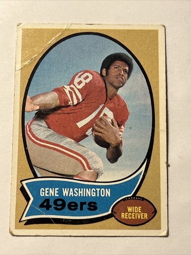 1970 Topps Football Gene Washington RC San Francisco 49ers #81 Vintage ...