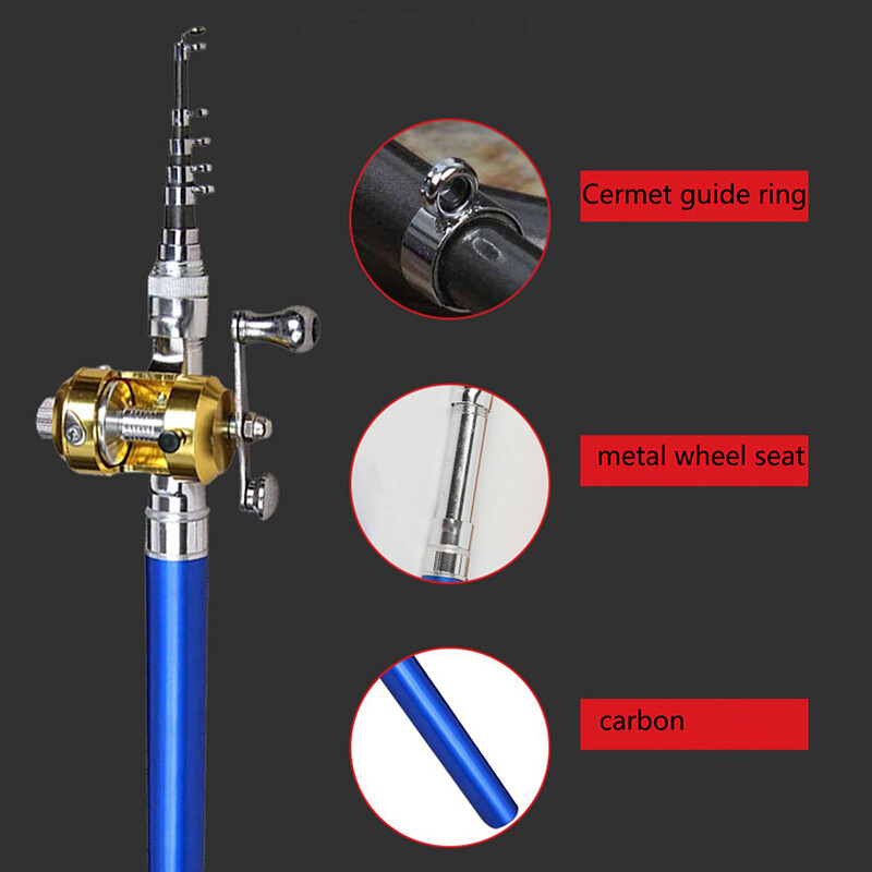 Mini Fishing Rod Portable Pocket Telescopic Mini Fishing Pole Pen