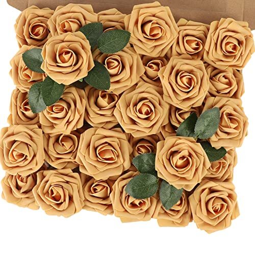 Artificial Roses Flowers 30pcs Real Touch Fake Flowers Foam Roses for ...