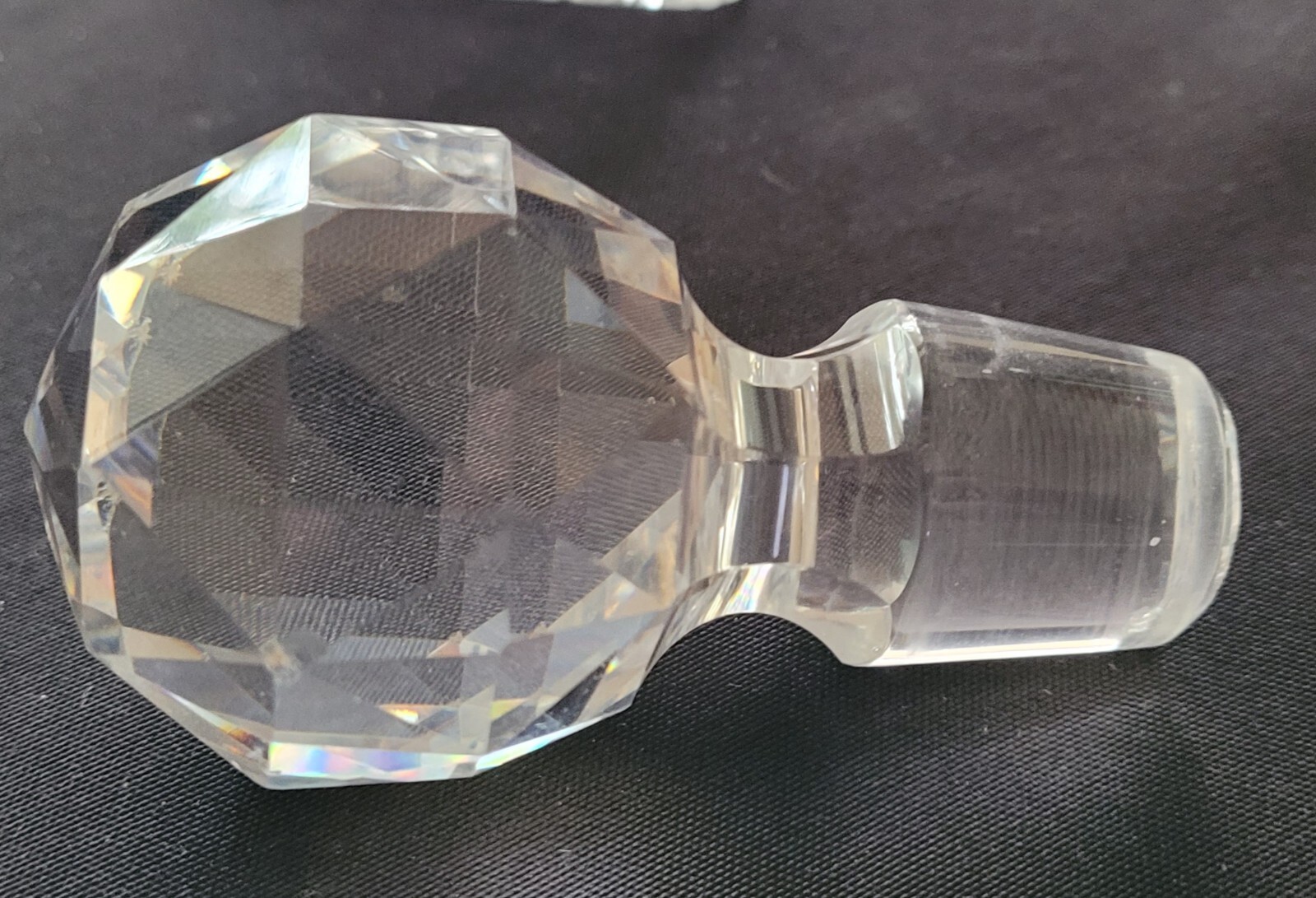 Beautiful Vintage Cut Glass 7" Square Shaped Cologne Bottle | eBay