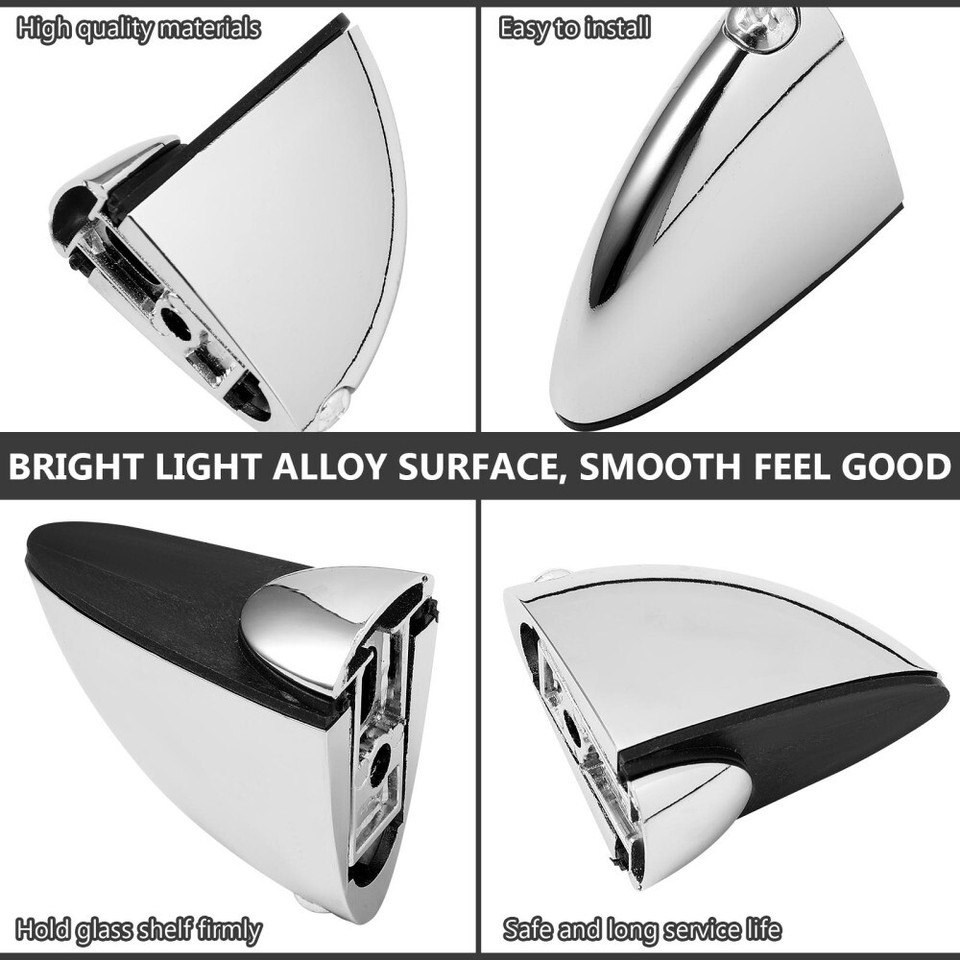 4pcs Glass Fixing Clip Sturdy Glass Clamps Adjustable Glass Clip | eBay