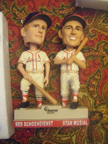 St Louis Cardinals Stan Musial Red Schoendienst Double Bobblehead SGA ...
