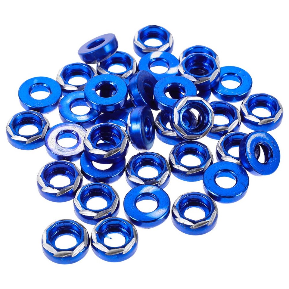 50 Pcs Motorcycle Screw Gasket Decorative Bumper Dress up Washers | eBay UK