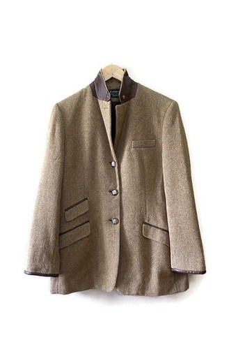 RALPH LAUREN Size 12P Equestrian Blazer Horse Buttons Riding Jacket ...
