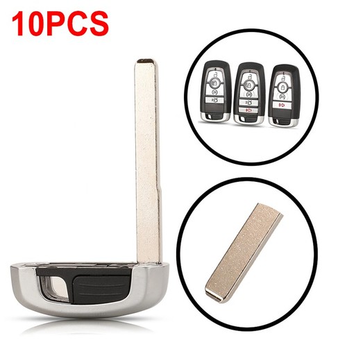 10PCS Uncut Remote Key Blade Emergency Insert For Ford HU101 2017-2019 ...
