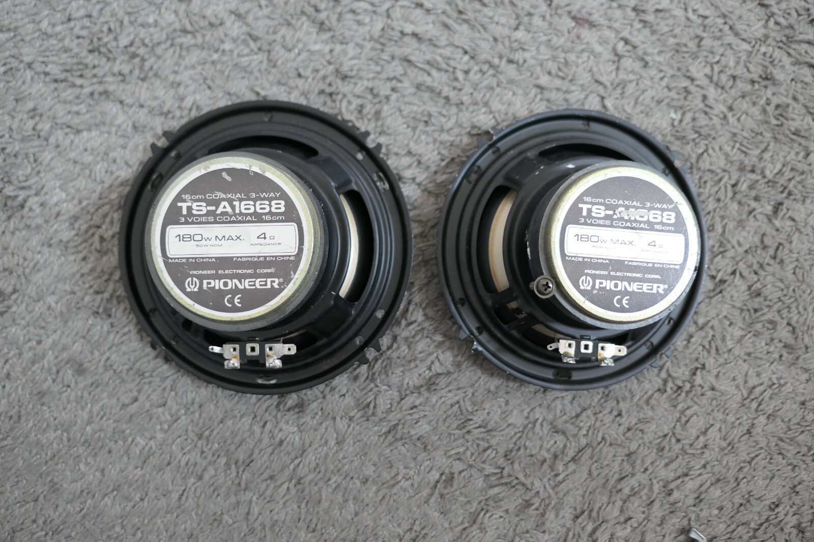 Pioneer TS-A1668 180W MAX Speaker Pair Set 3-Way Pair | eBay