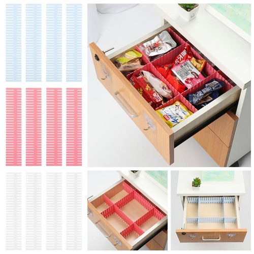 Partition Storage Organizer DIY Drawer Plastic Grid Separator Board ...