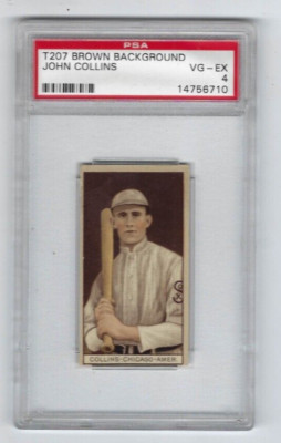 1912 T207 Recruit Cigars baseball card John Collins Chicago White Sox ...