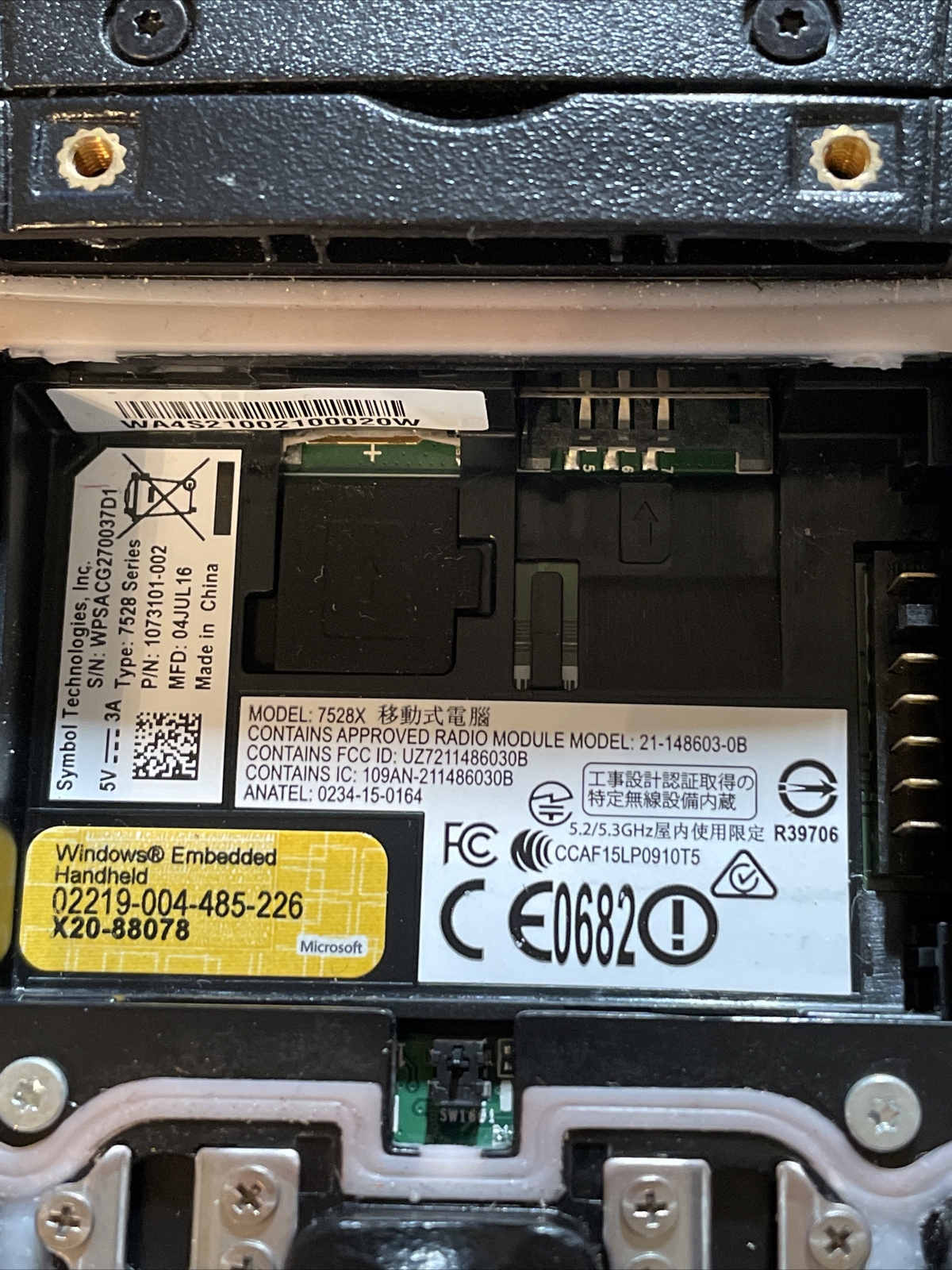 *symbol* 7528X Wireless Barcode Scanner Motorola Workabout Pro 4 for ...