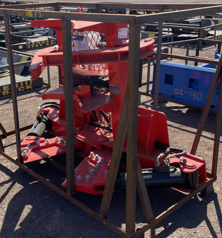 Skidsteer 15" Forestry Tree Shear Bear Hug Grapple Bucket Cut Off Saw ...