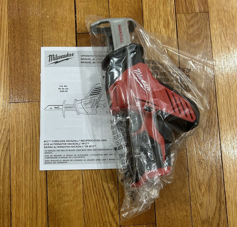 MILWAUKEE M12 GENUINE HACKZALL RECIPROCATING SAW 2420-20 TOOL ONLY NEW | eBay