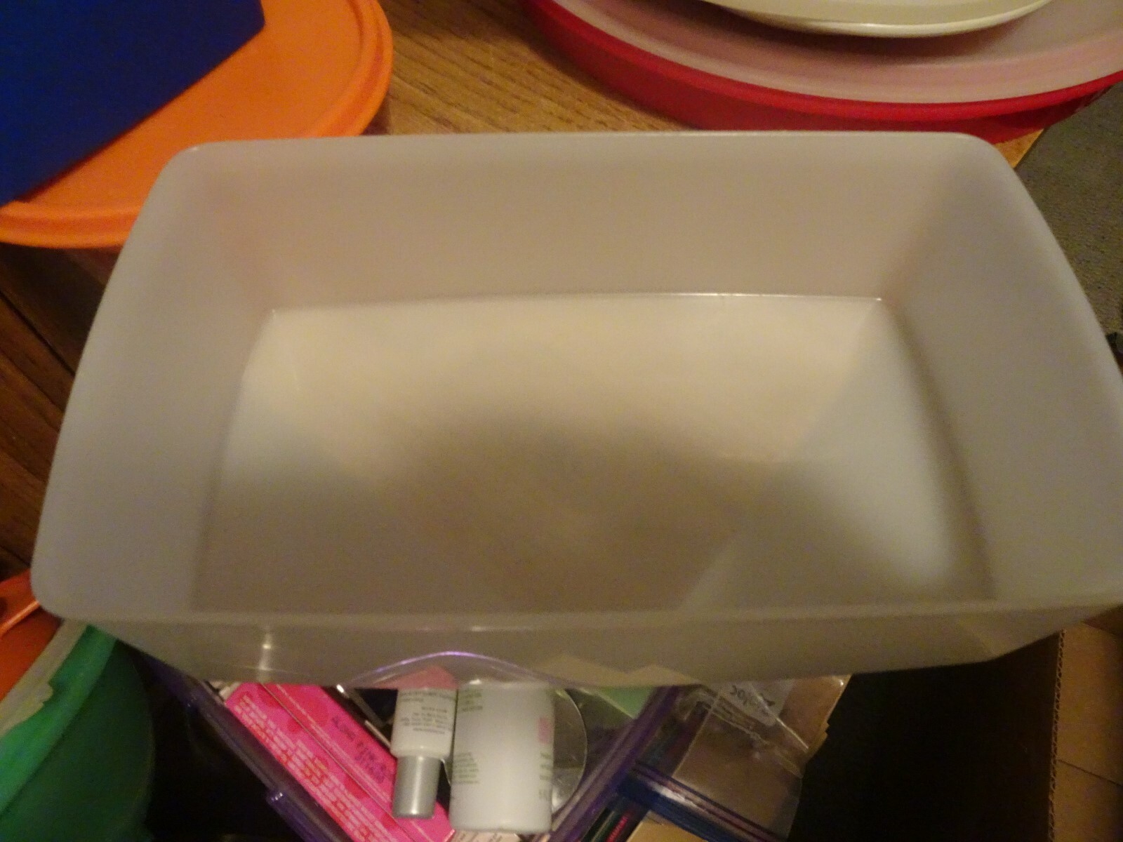 Tupperware Pak N Stor 713 Sheer Rectangular Container NO SEAL GUC | eBay