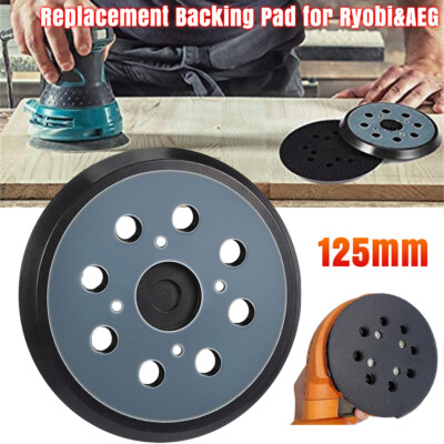 Replacement Backing Pad For Ryobi&AEG Orbital Sander Backing Pad 125mm ...