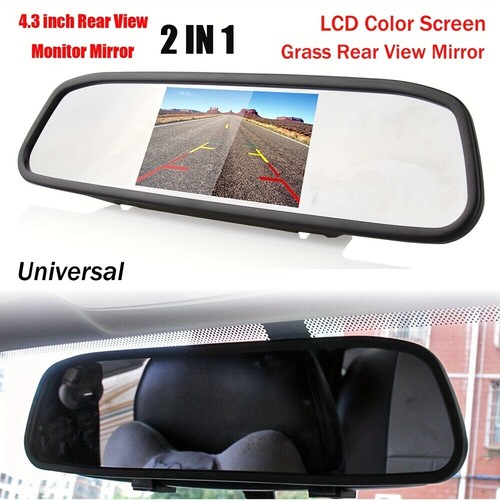 4.3"Monitor Wireless Backup Camera Rear View Mirror Camera Night Vision ...