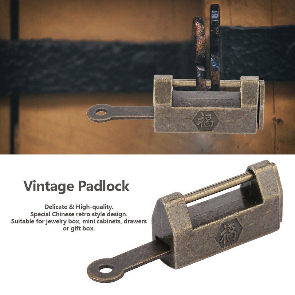 Ancient retro style Chinese Lock for jewelry box, etc. Free shipping | eBay