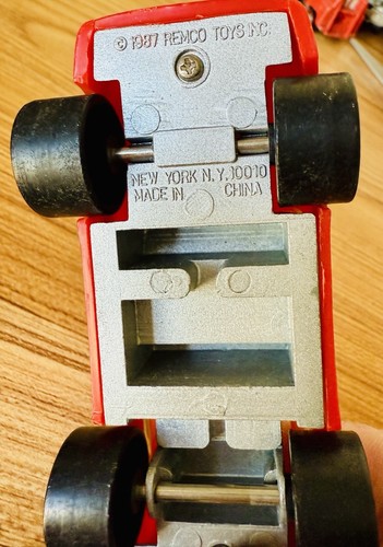 REMCO Fire Chief Emergency Toy Car Ford Mustang 1987, 4" Plastic Fox ...