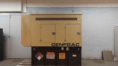 60KW Generac Diesel Generator John Deere 5030 Engine 1PH 245 Hrs ...