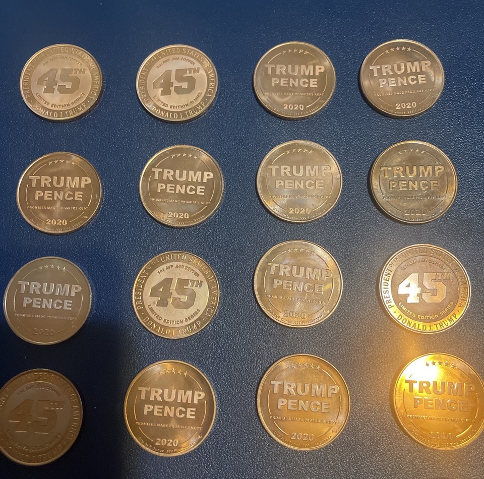 Roll Of 20 Donald Trump 1oz Copper Round - Pure Copper Coin | eBay