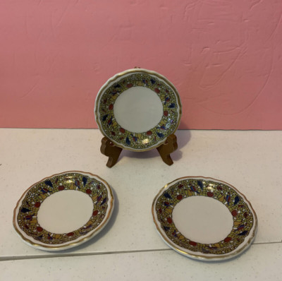 Shenango China Anchor Hocking Mosaic Dessert Dishes 3 Piece Set | eBay